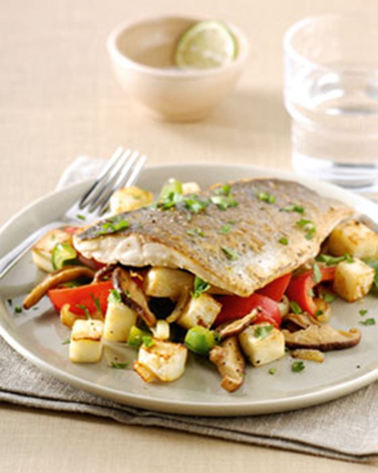 Loup de mer aux légumes sautés | Becel